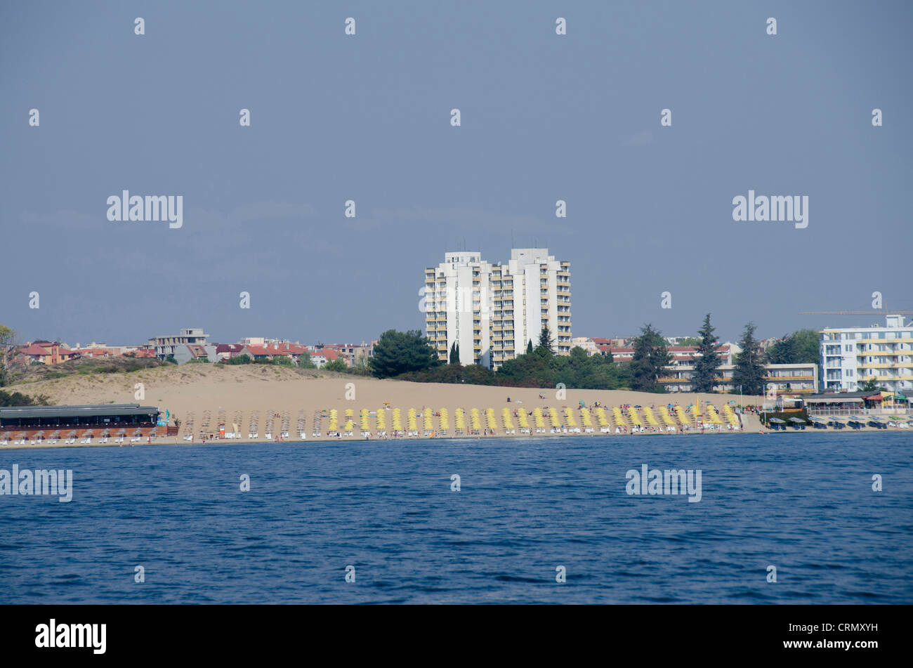 Bulgaria, Nessebur (aka Nessebar or Nesebar). Sunny Beach, resort area ...