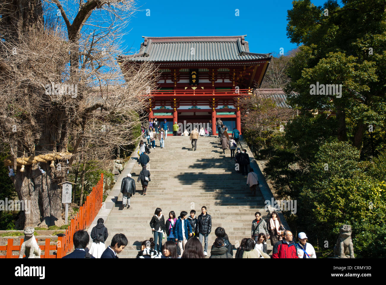 Steps leading up to a Temple in Kamakura, Japan Stock Photo - Alamy