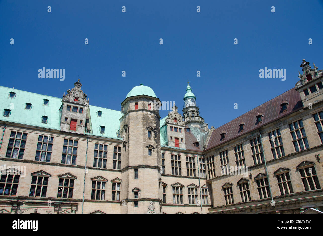 Denmark, Helsingoer. Kronborg Castle (aka Kronborg Slot). UNESCO World ...