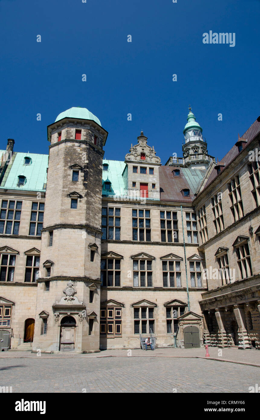 Denmark, Helsingoer. Kronborg Castle (aka Kronborg Slot). UNESCO World ...