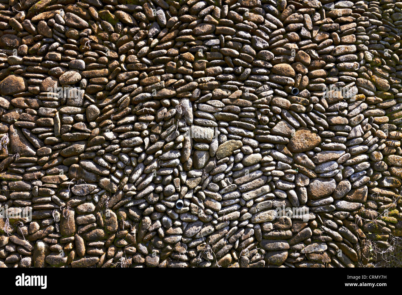 Pebble pavement closeup for horizontal design background Stock Photo ...