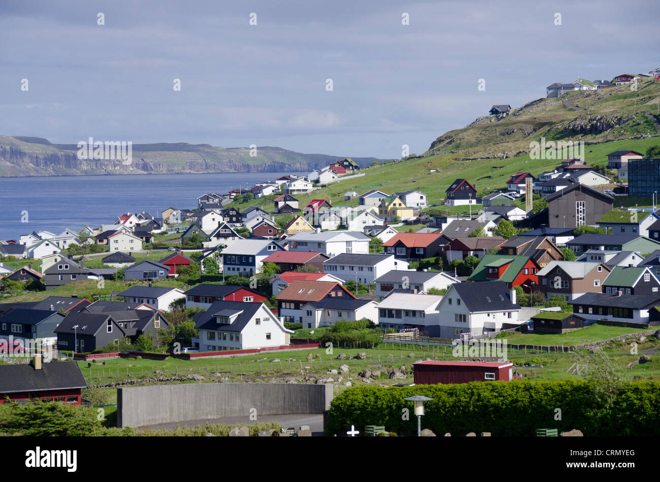 Kingdom of Denmark, Faroe Islands (aka Foroyar). Capital and port city ...