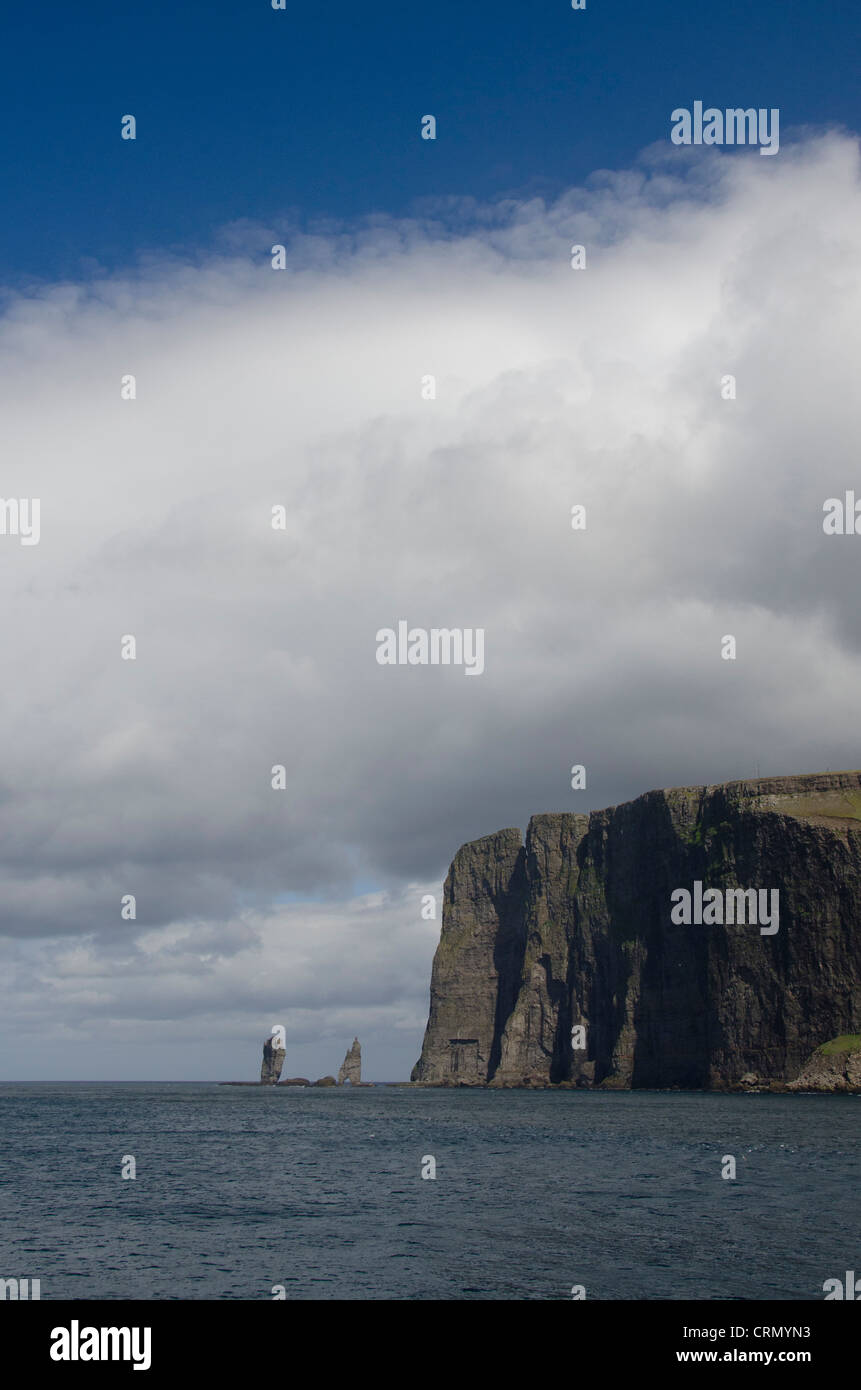 Denmark, Faroe Islands, North Atlantic. Island of Streymoy, rugged ...