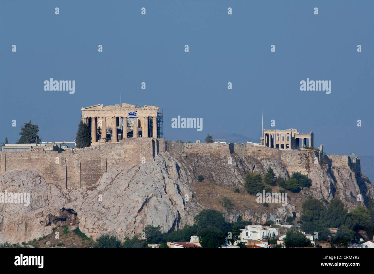 Greece, Athens. Downtown Athens view of the Acropolis Stock Photo - Alamy