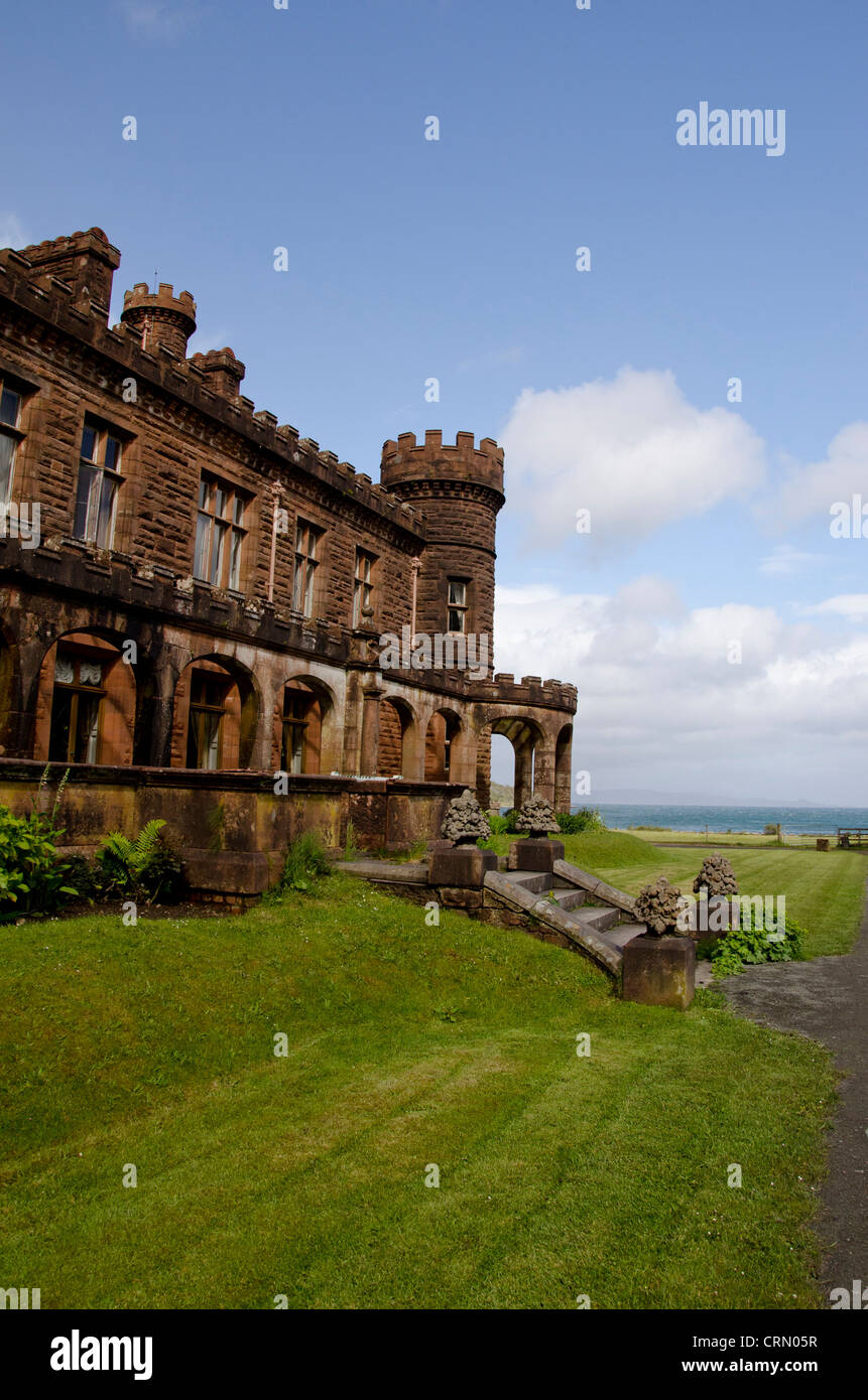 Scotland, Inner Hebrides, Isle of Rum (aka Rhum). Historic Kinloch ...