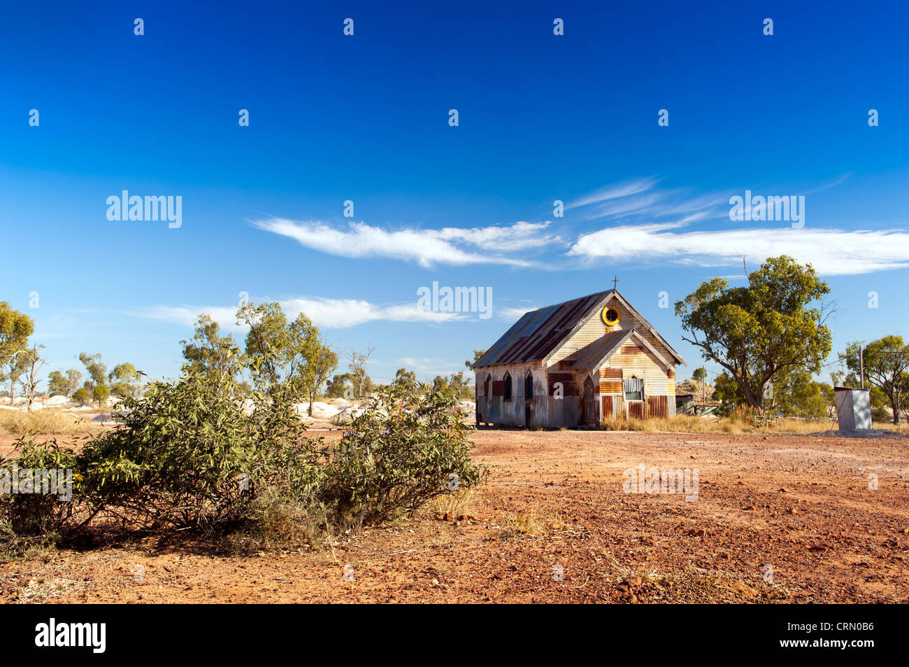 Old church in outback rural Australia under a blue sky Stock Photo - Alamy