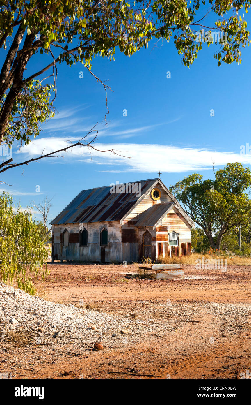 Old church in outback rural Australia under a blue sky Stock Photo - Alamy