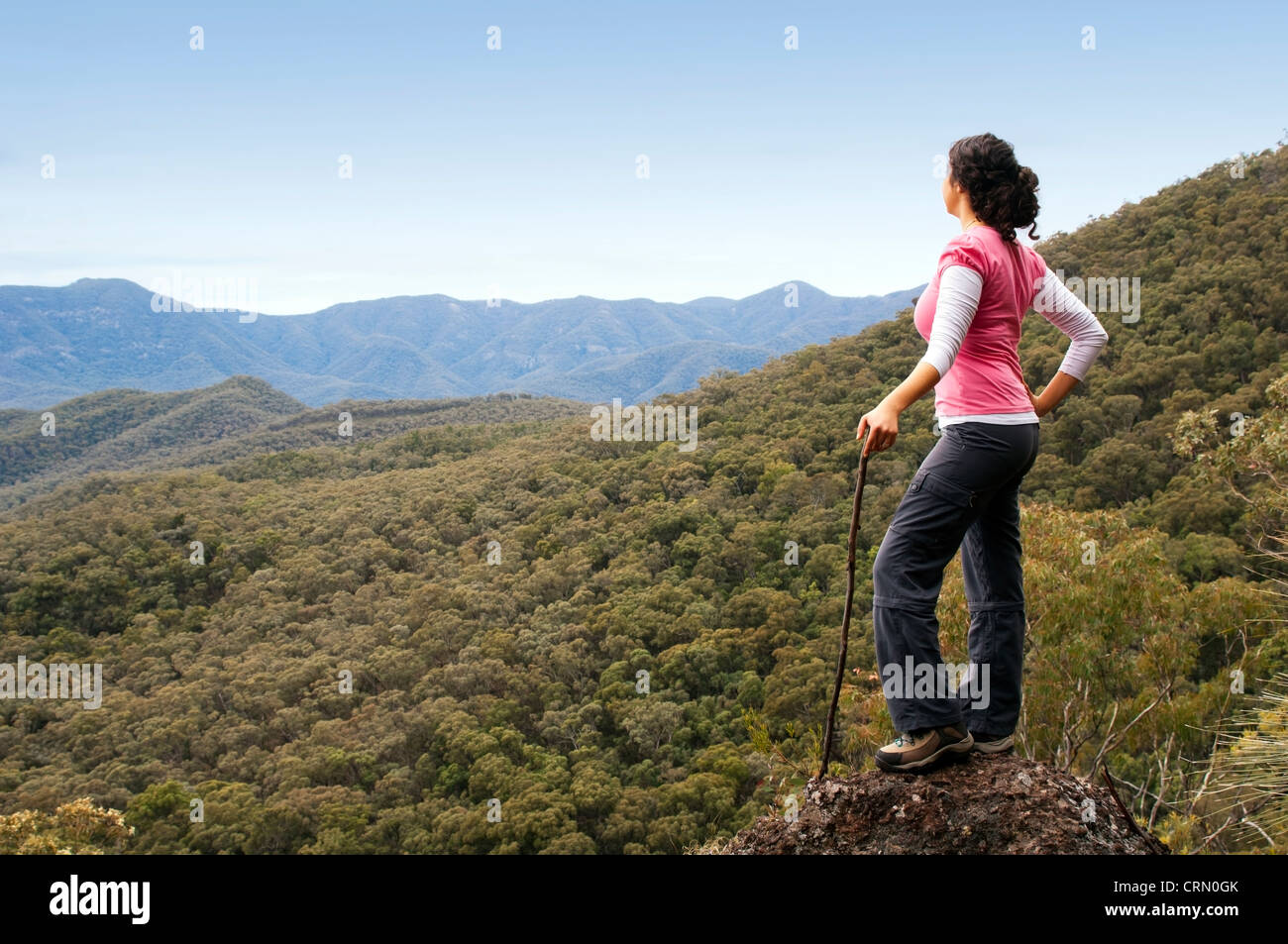 Female hiker view hi-res stock photography and images - Alamy