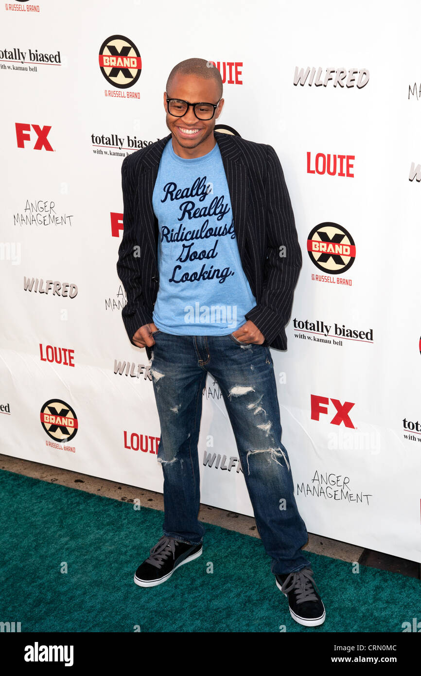 HOLLYWOOD, CA - JUNE 26: Eugene Byrd arrives at FX Summer Comedies ...