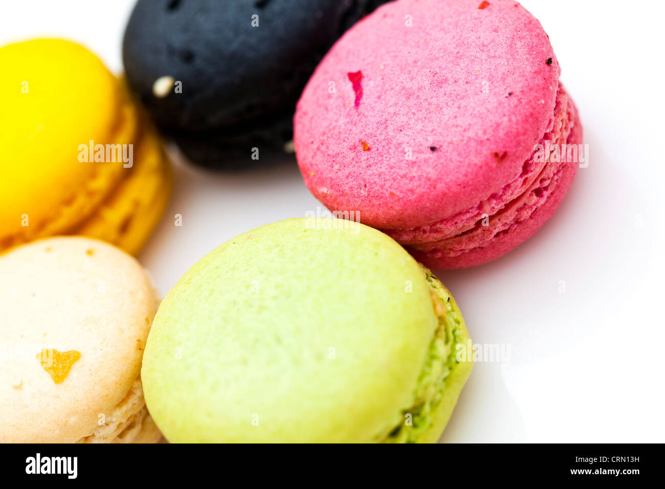 French dessert colorful mararoon Stock Photo - Alamy