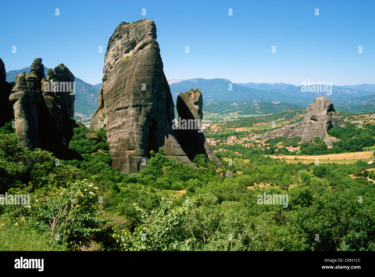 Greece, Thessaly, Meteora, rock formations Stock Photo - Alamy