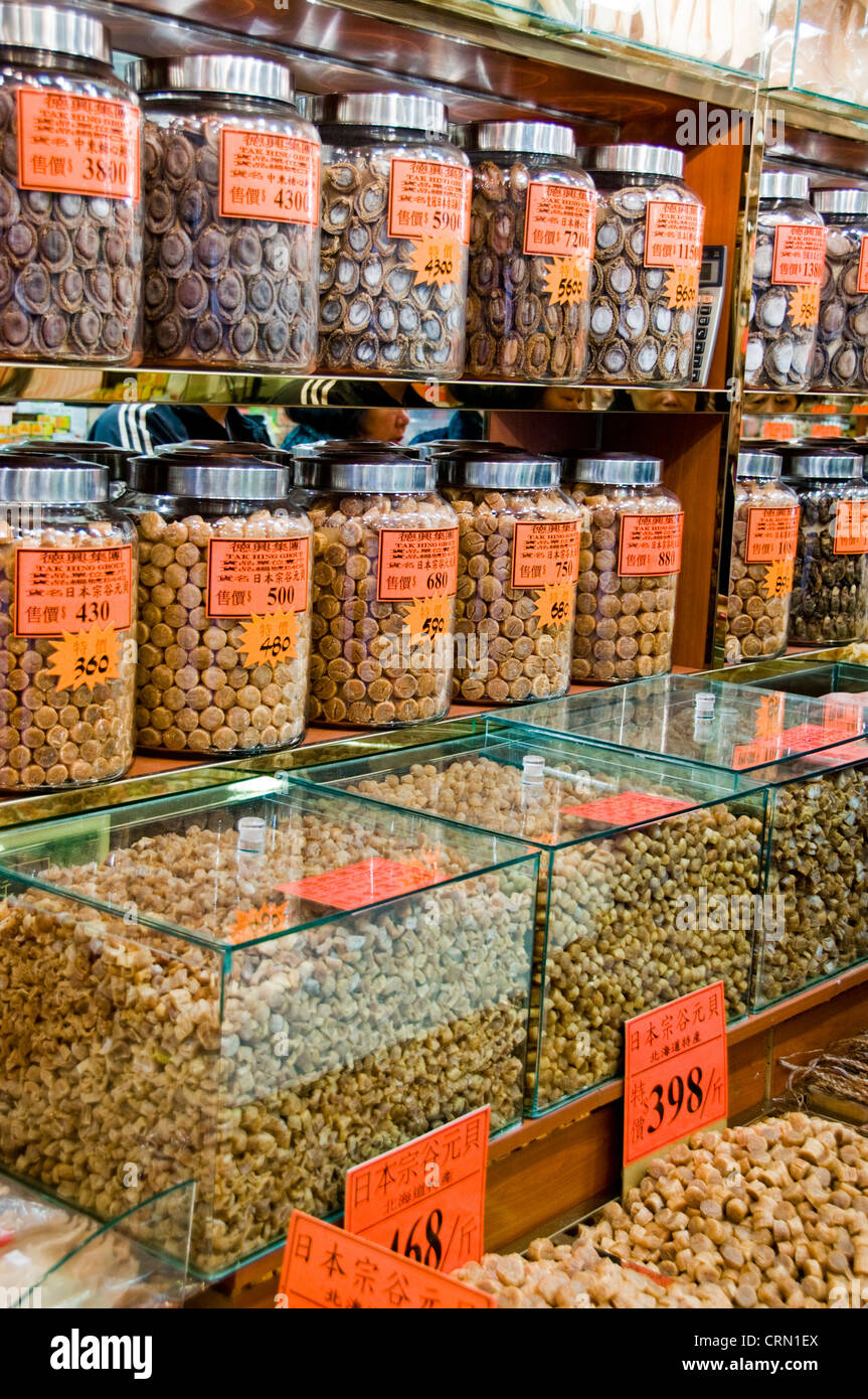 Oriental medicine herb shop in Chinatown Hong Kong southeast Asia Stock ...