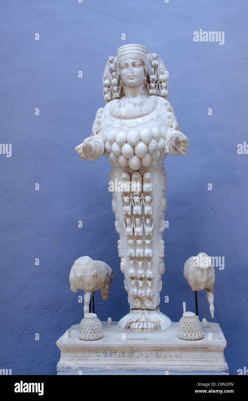 Turkey, Ephesus. Ephesus Museum. 1st century A.D.(125-175) statue of ...