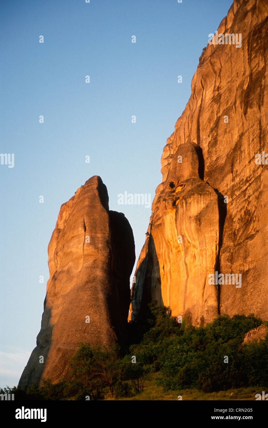 Greece, Thessaly, Meteora, rock formations Stock Photo - Alamy