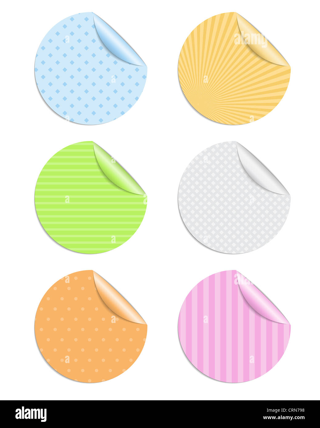 Set of vintage stickers Stock Photo - Alamy