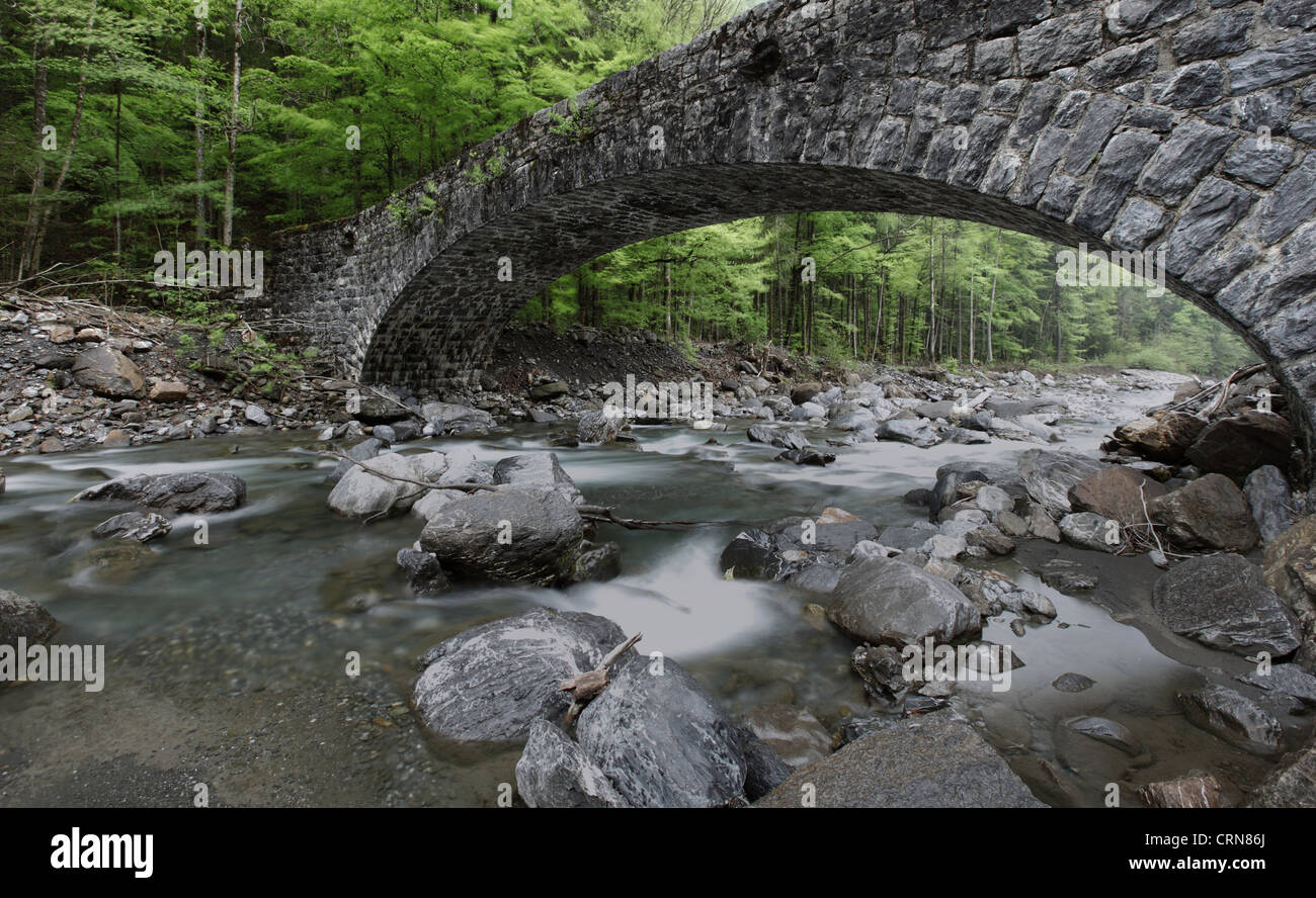 River & Old stone bridge Stock Photo - Alamy