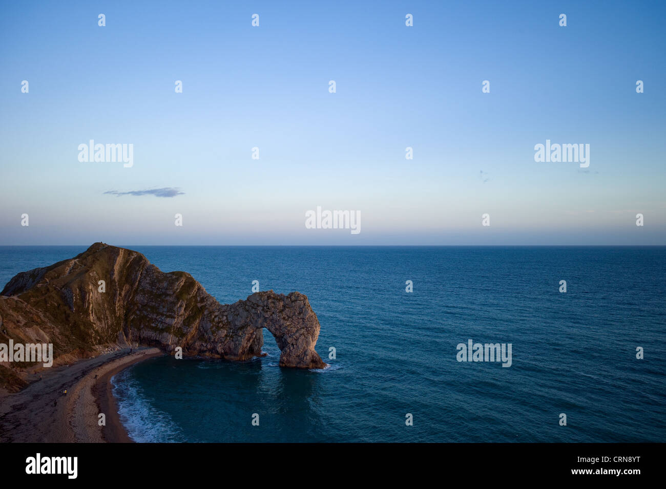 Durdle Door, natural limestone arch near Lulworth, Dorset - part of the ...