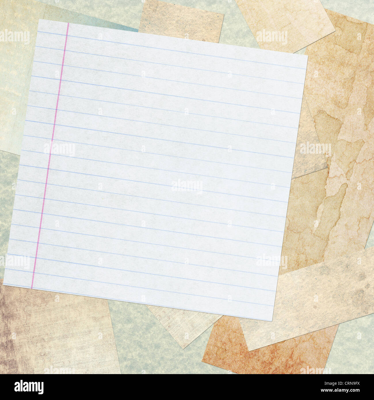 Digital collage made of paper textures with space for text Stock Photo ...
