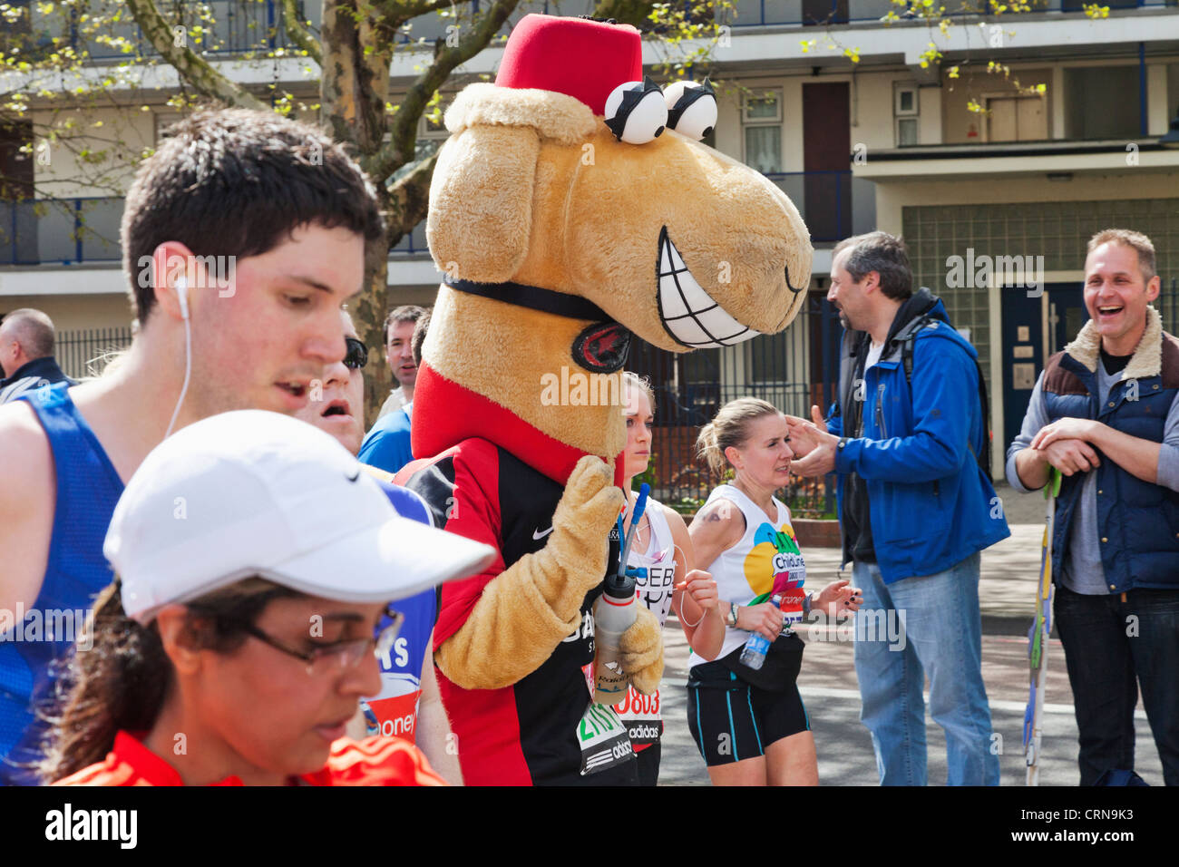 England, London, London Marathon, Fun Runners Stock Photo - Alamy