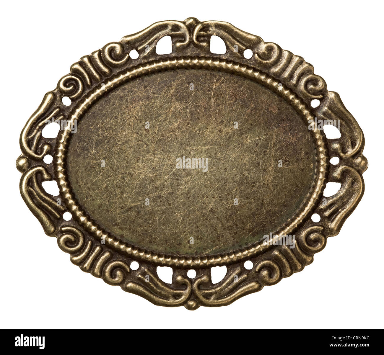 Vintage brass metal frame, isolated Stock Photo - Alamy