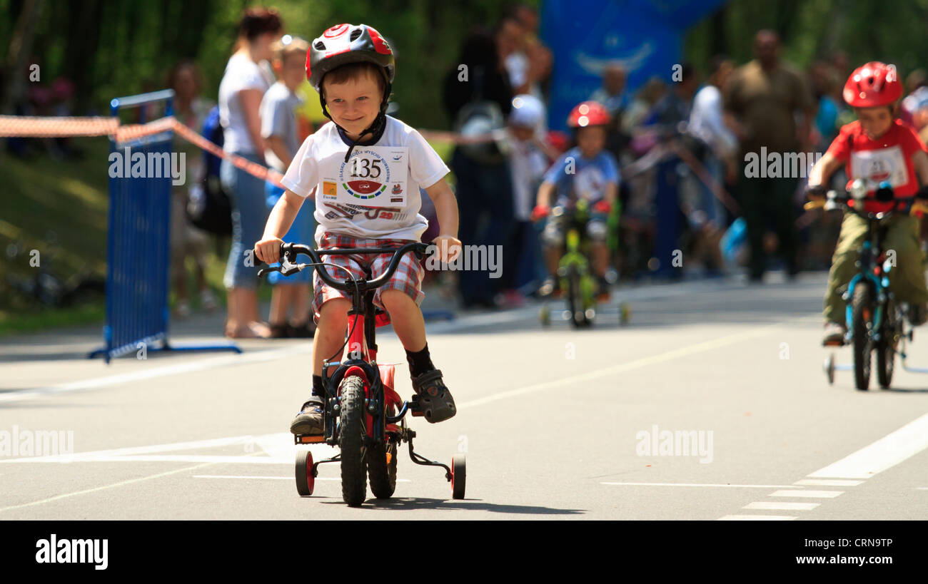 Bicycle competition for children Stock Photo - Alamy