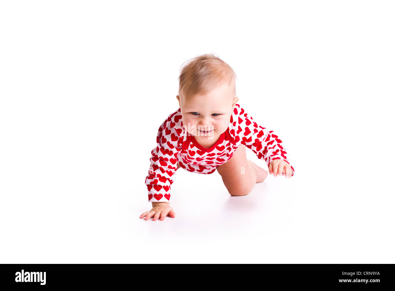 Child studio shot white background Cut Out Stock Images & Pictures - Alamy