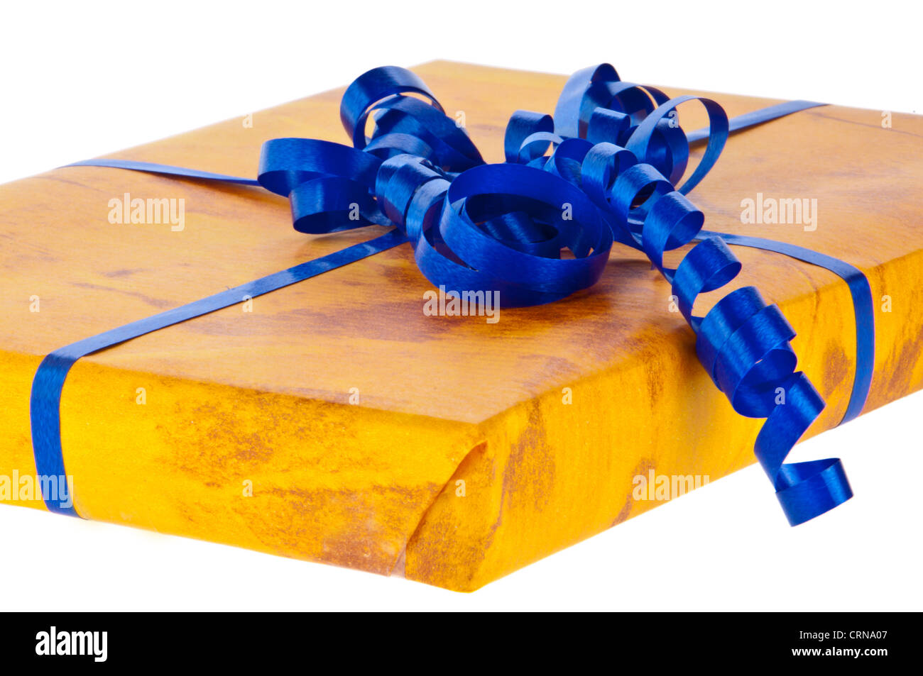 One single gift isolated on white background Stock Photo - Alamy