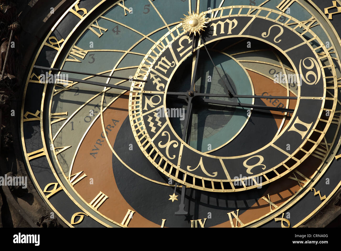 Old astronomical clock in Prague, Czech Republic Stock Photo - Alamy