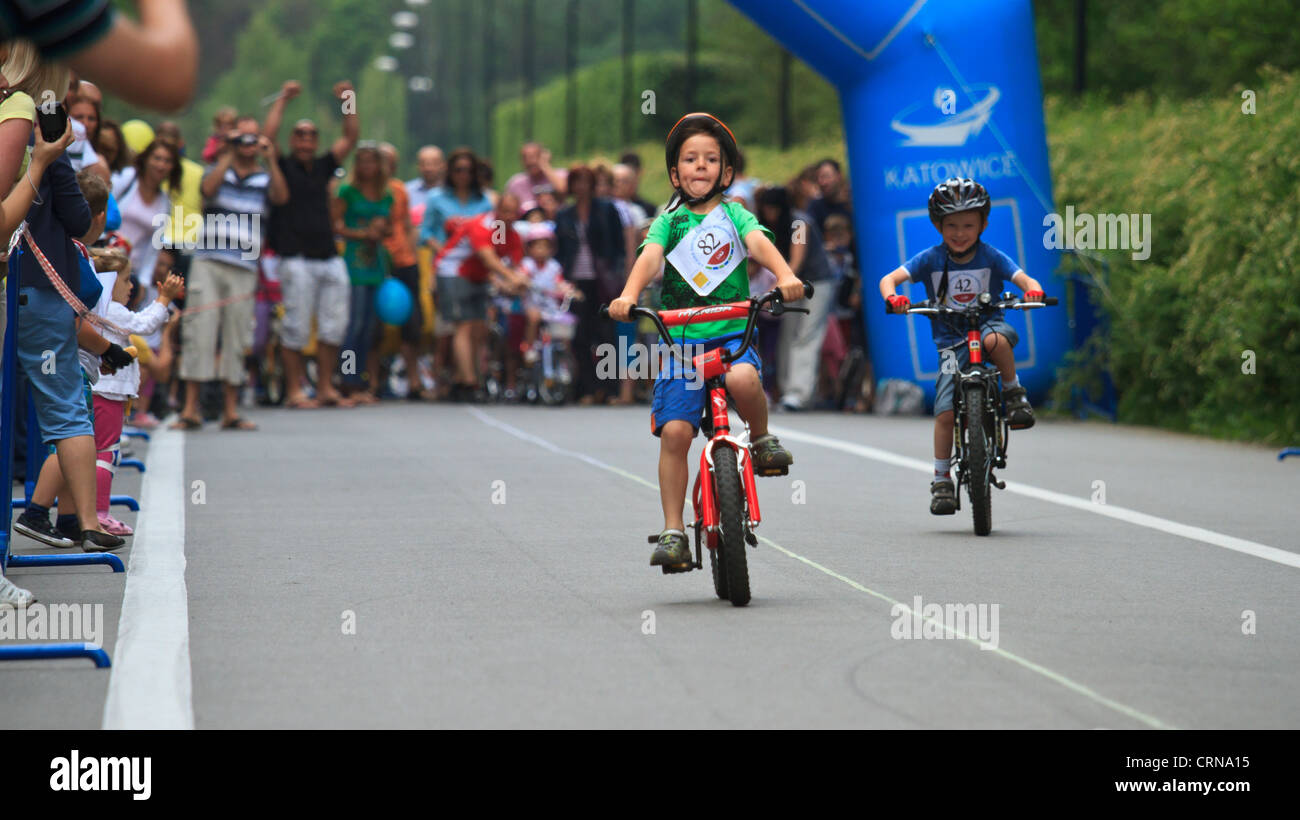 Bicycle competition for children Stock Photo - Alamy