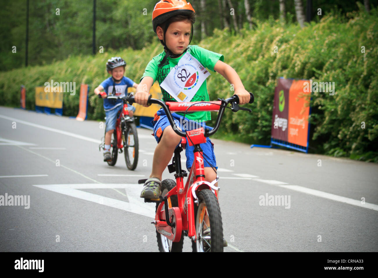 Bicycle competition for children Stock Photo - Alamy