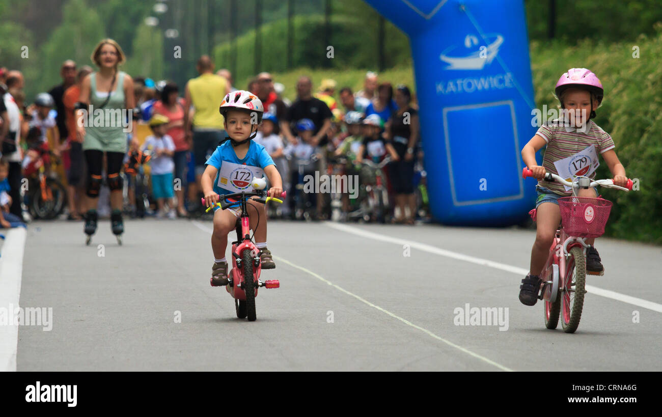 Bicycle competition for children Stock Photo - Alamy