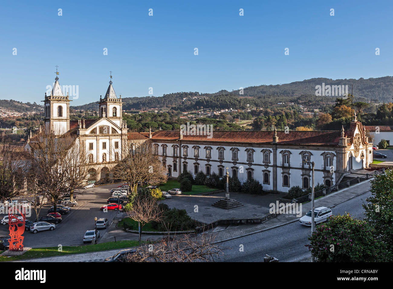 Sao Bento monastery in Santo Tirso, Portugal. Benedictine order. Built ...