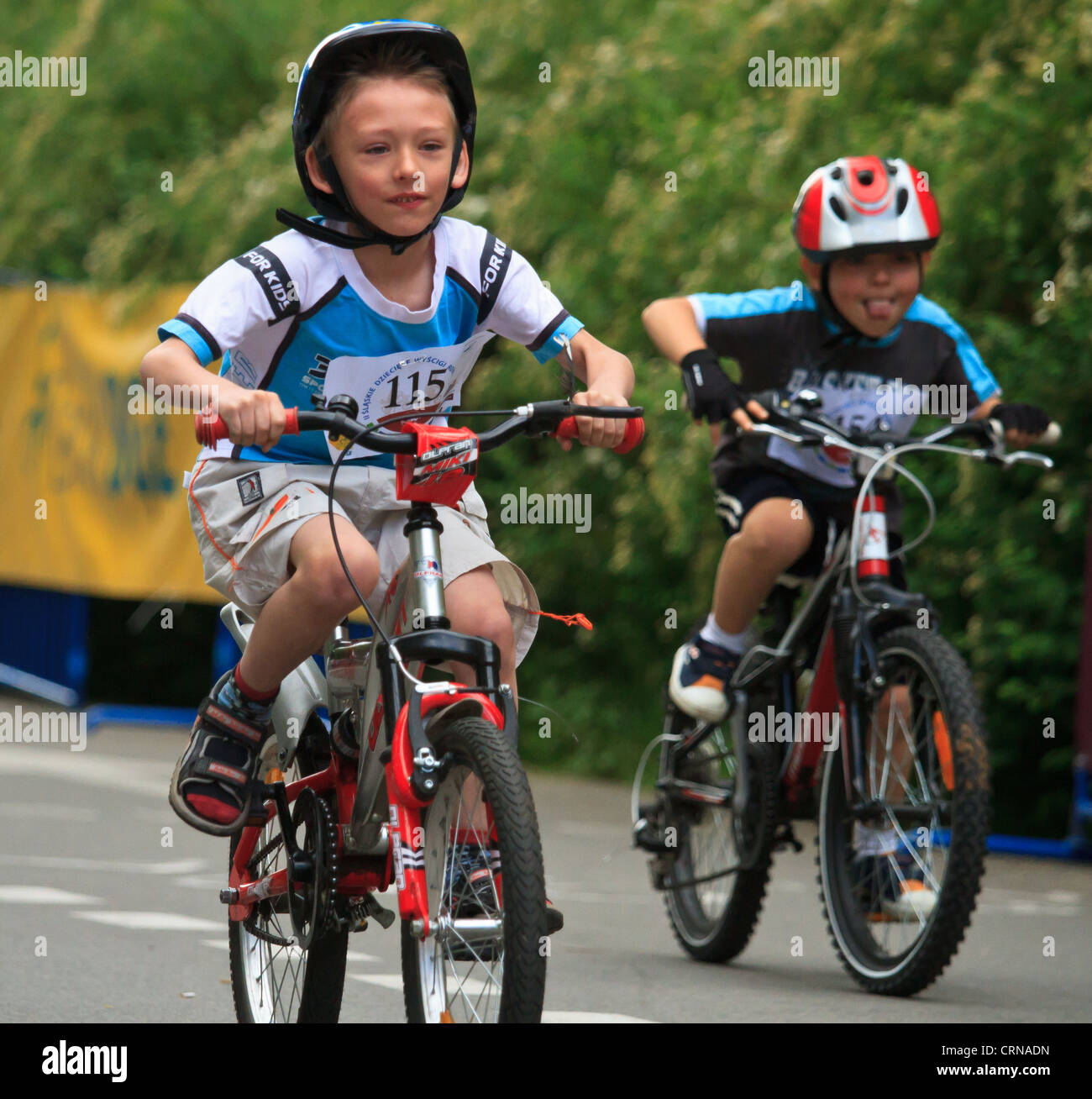 Bicycle competition for children Stock Photo - Alamy