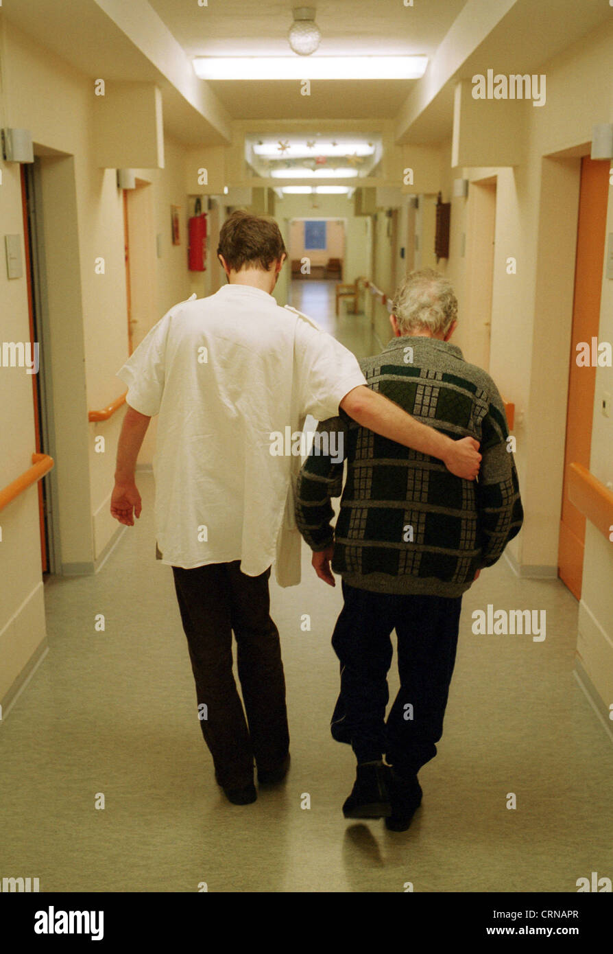 Community service and senior retirement home Stock Photo - Alamy