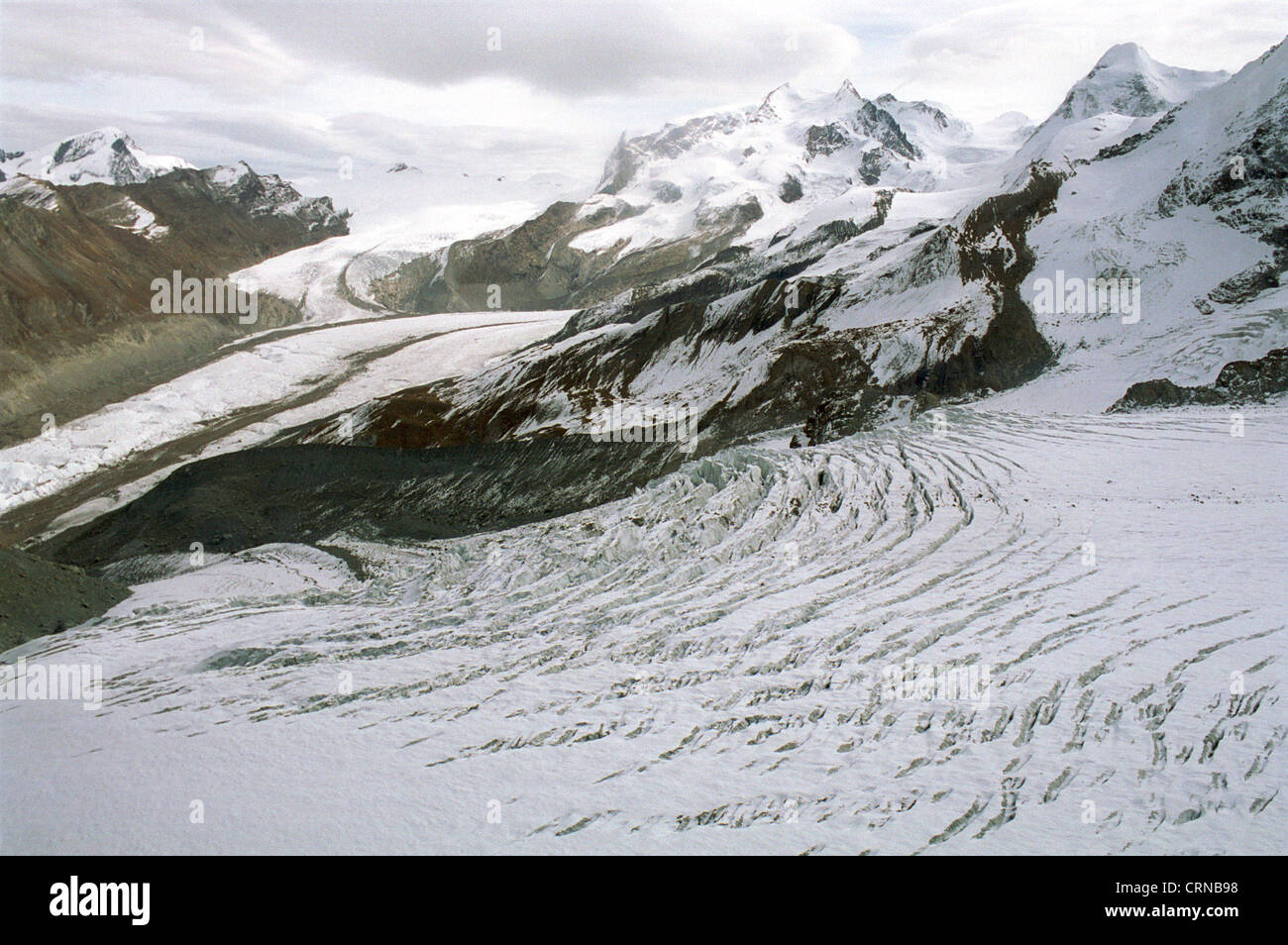 Glacier, the ice, Switzerland Stock Photo - Alamy