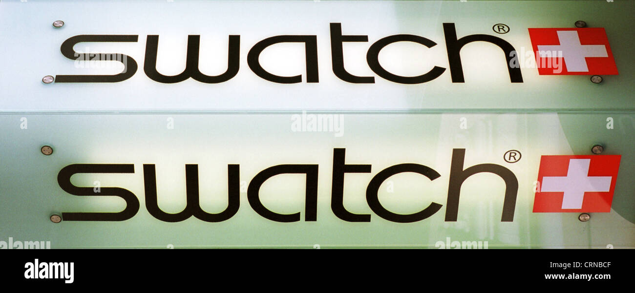 Swatch logo hi-res stock photography and images - Alamy