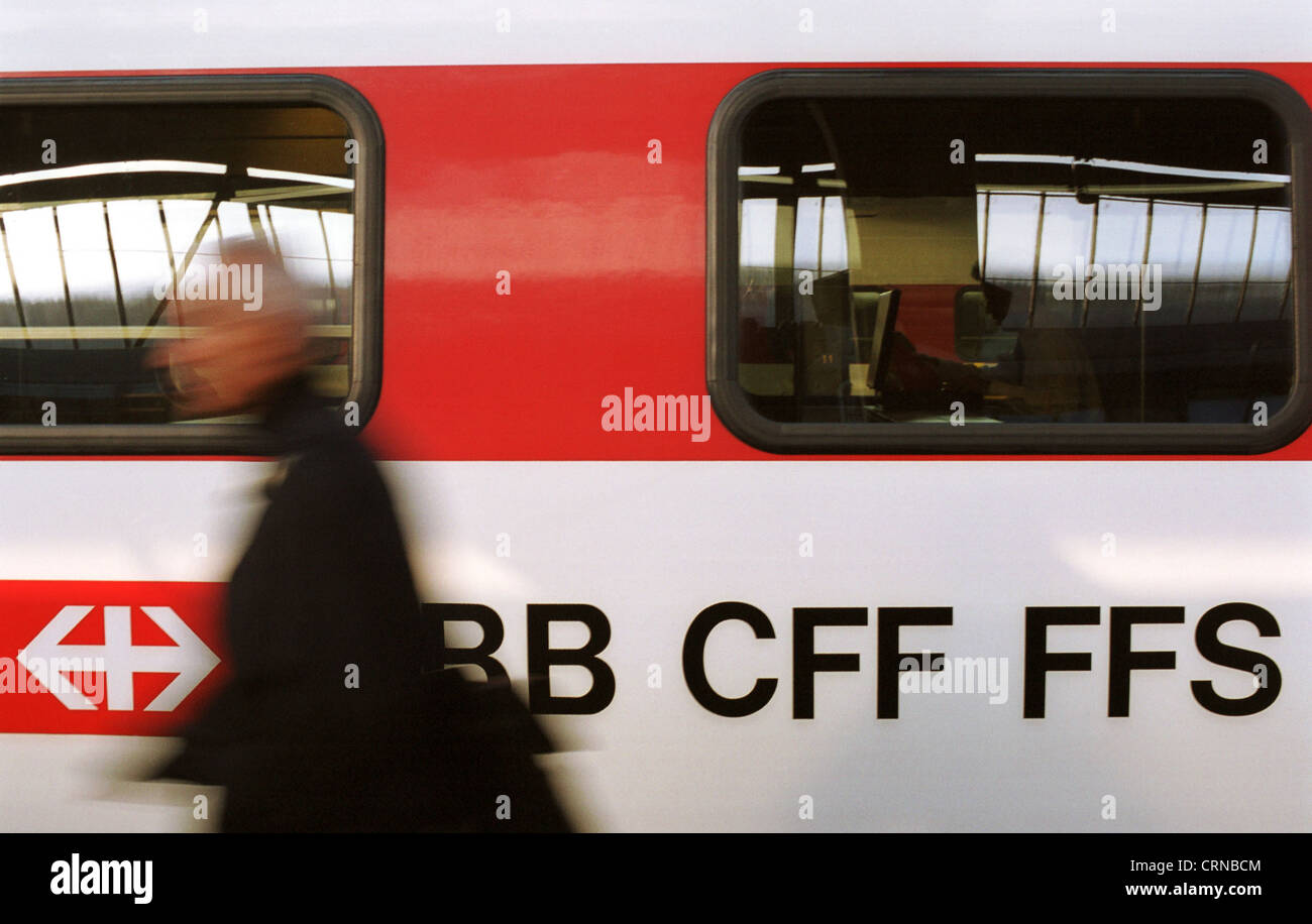 Swiss railways logo hi-res stock photography and images - Alamy