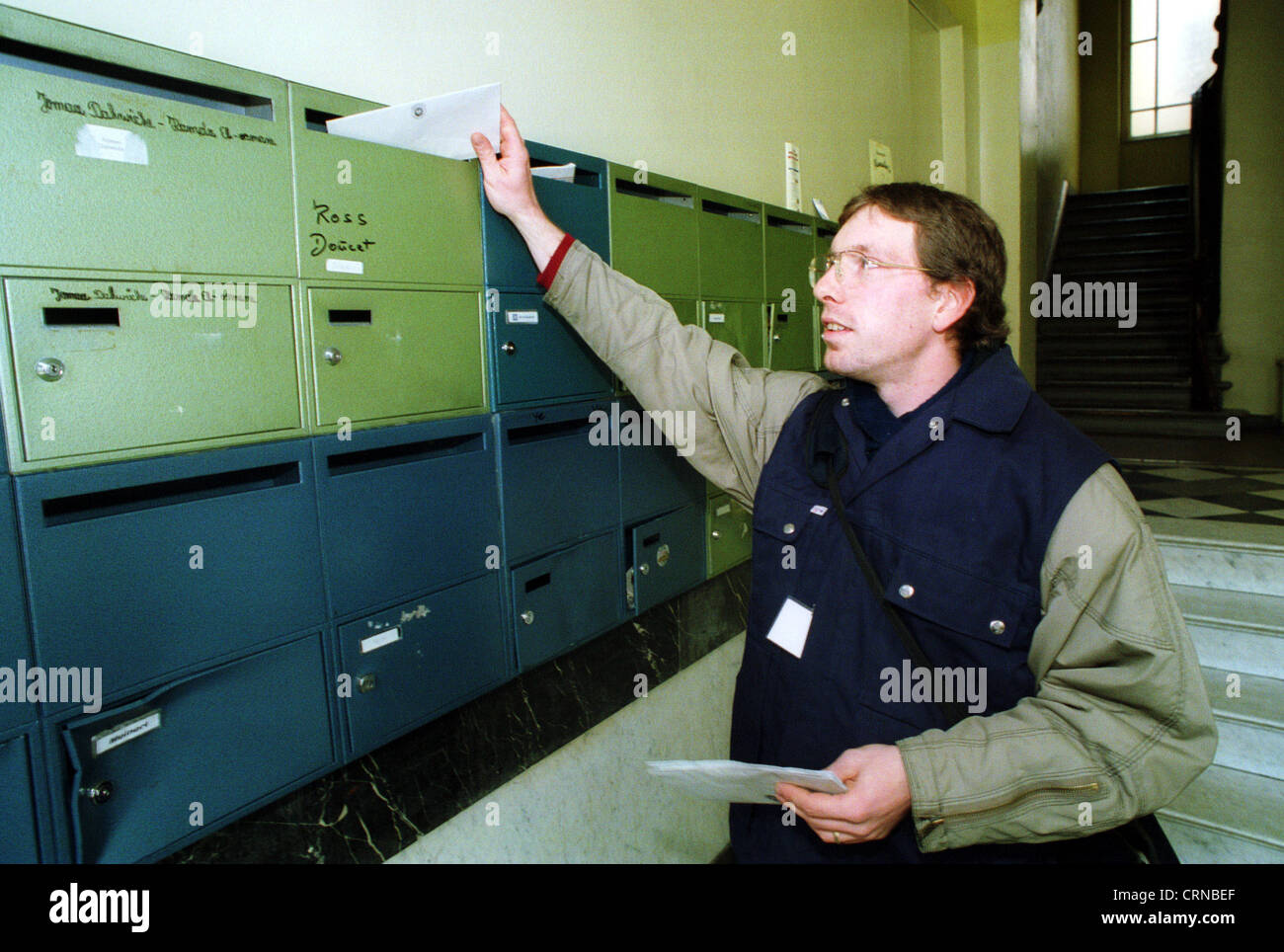 POSTMAN Berlin, the private Pin AG Stock Photo - Alamy
