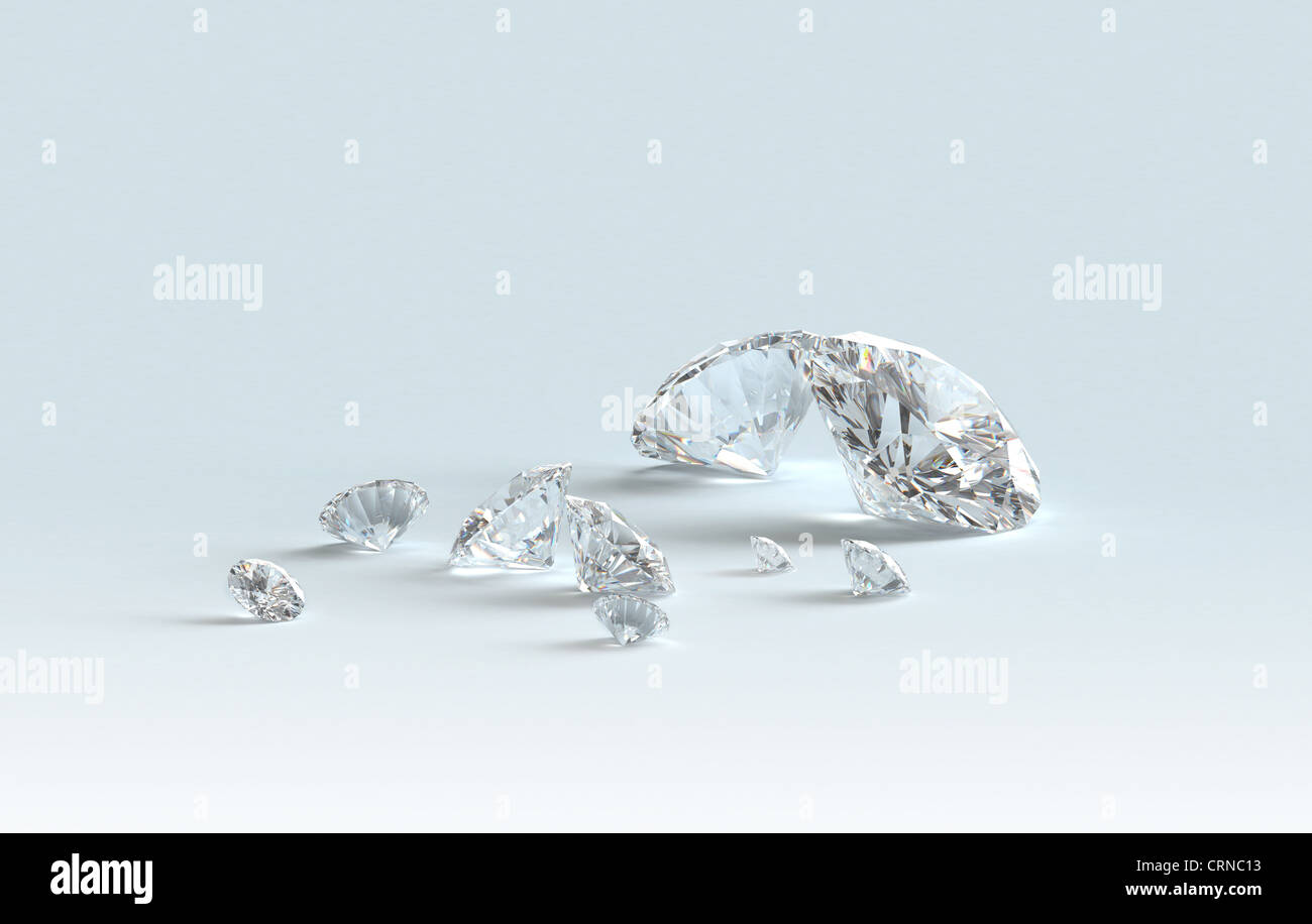 Group of diamonds Stock Photo - Alamy