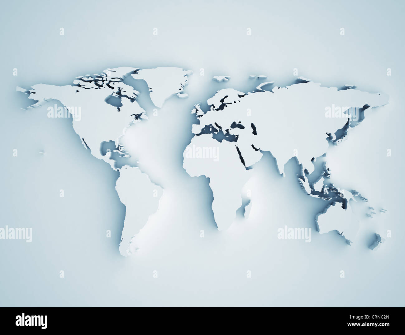 World map 3D Stock Photo - Alamy