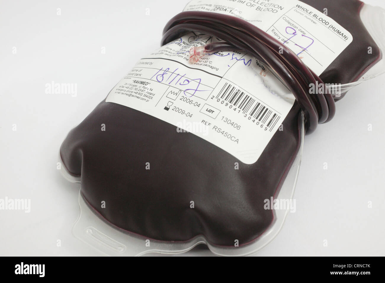 Untyped blood bag Stock Photo - Alamy