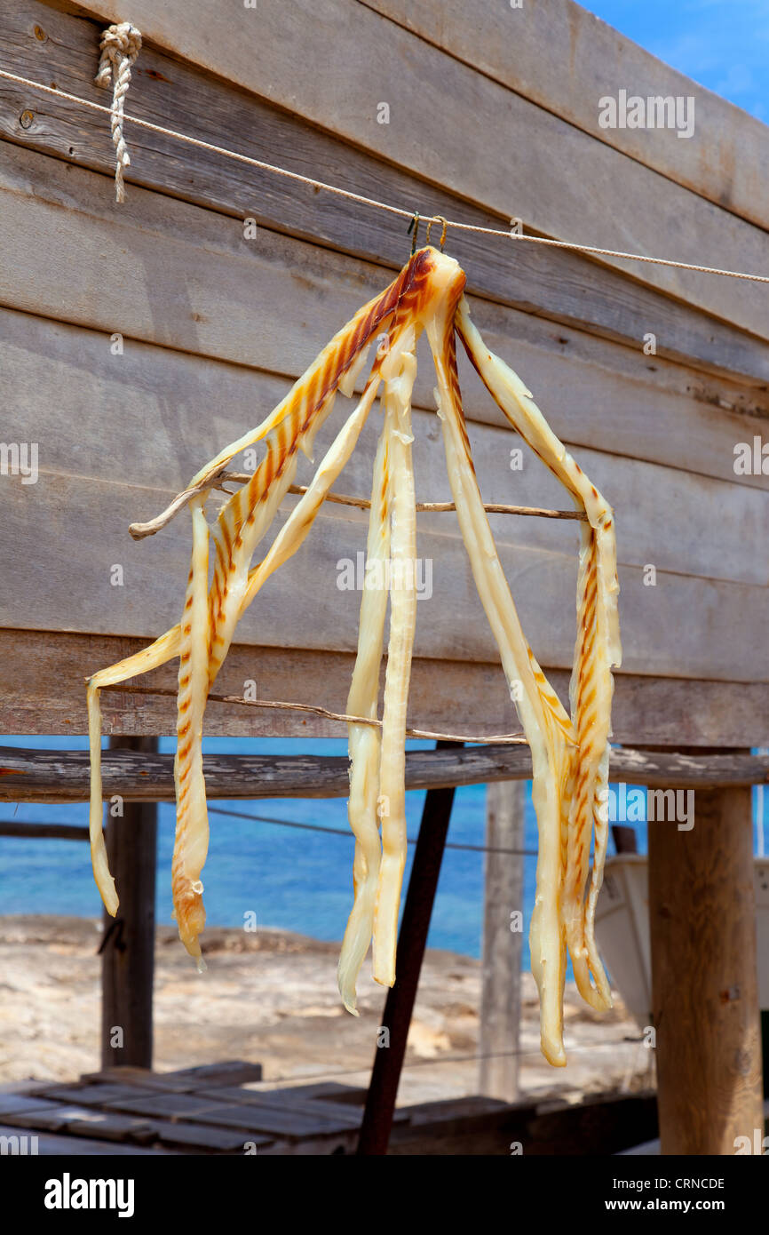 dried fish peix sec typical food in Mediterranean Balearic islans at ...
