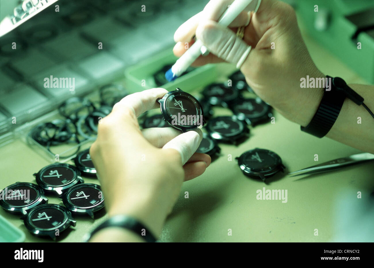 Junghans production in Schramberg (Black Forest Stock Photo - Alamy