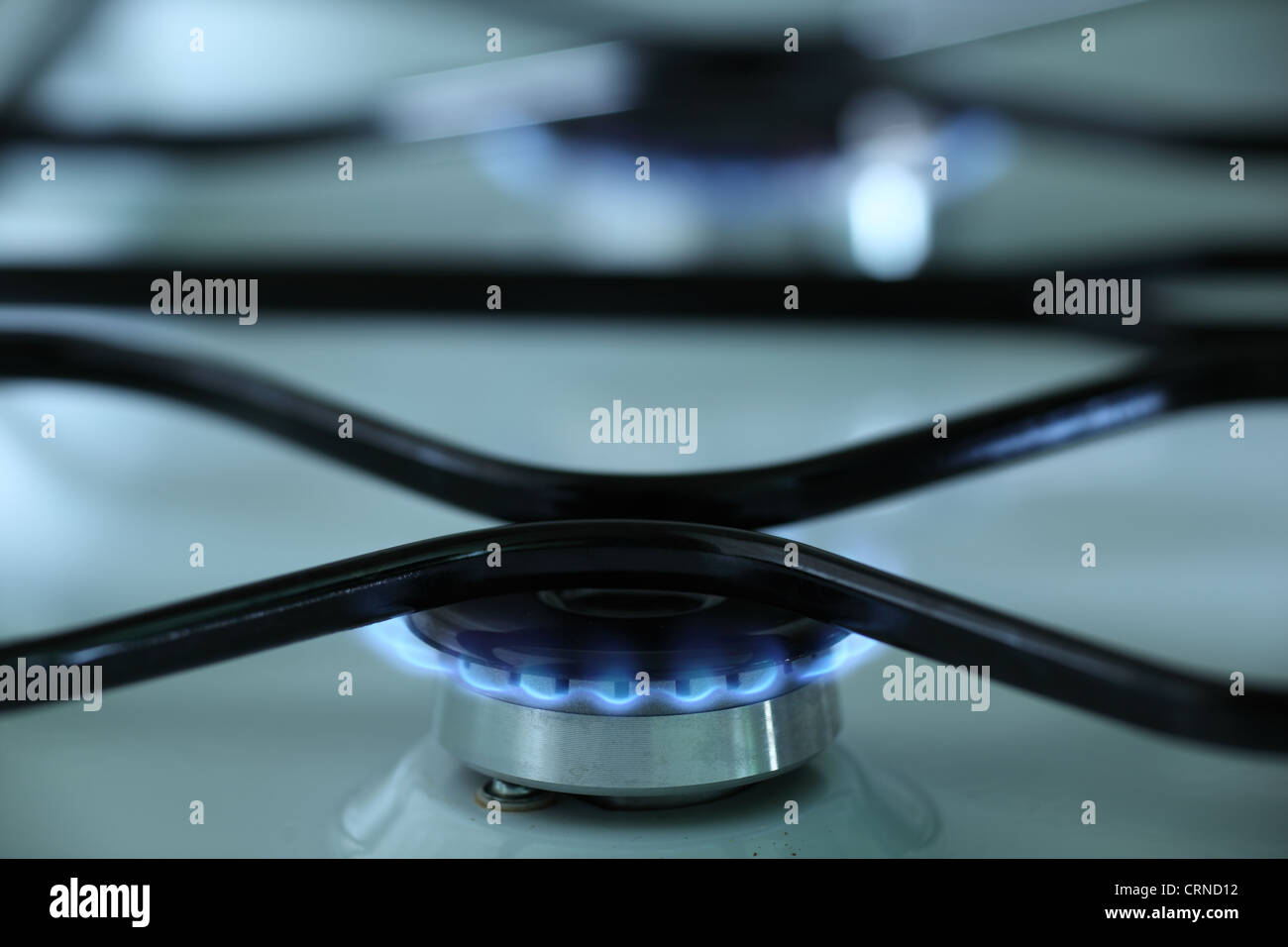 Gas stove flames Stock Photo - Alamy