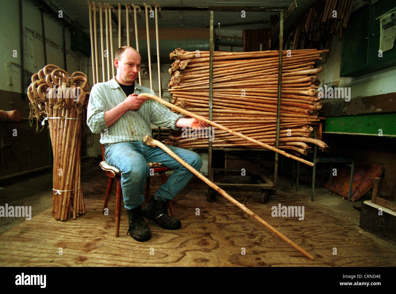 Stock maker in his workshop, Thuringia Stock Photo - Alamy