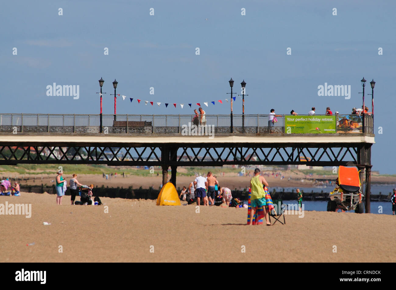 A view of the beach at Skegness Lincolnshire UK Stock Photo - Alamy