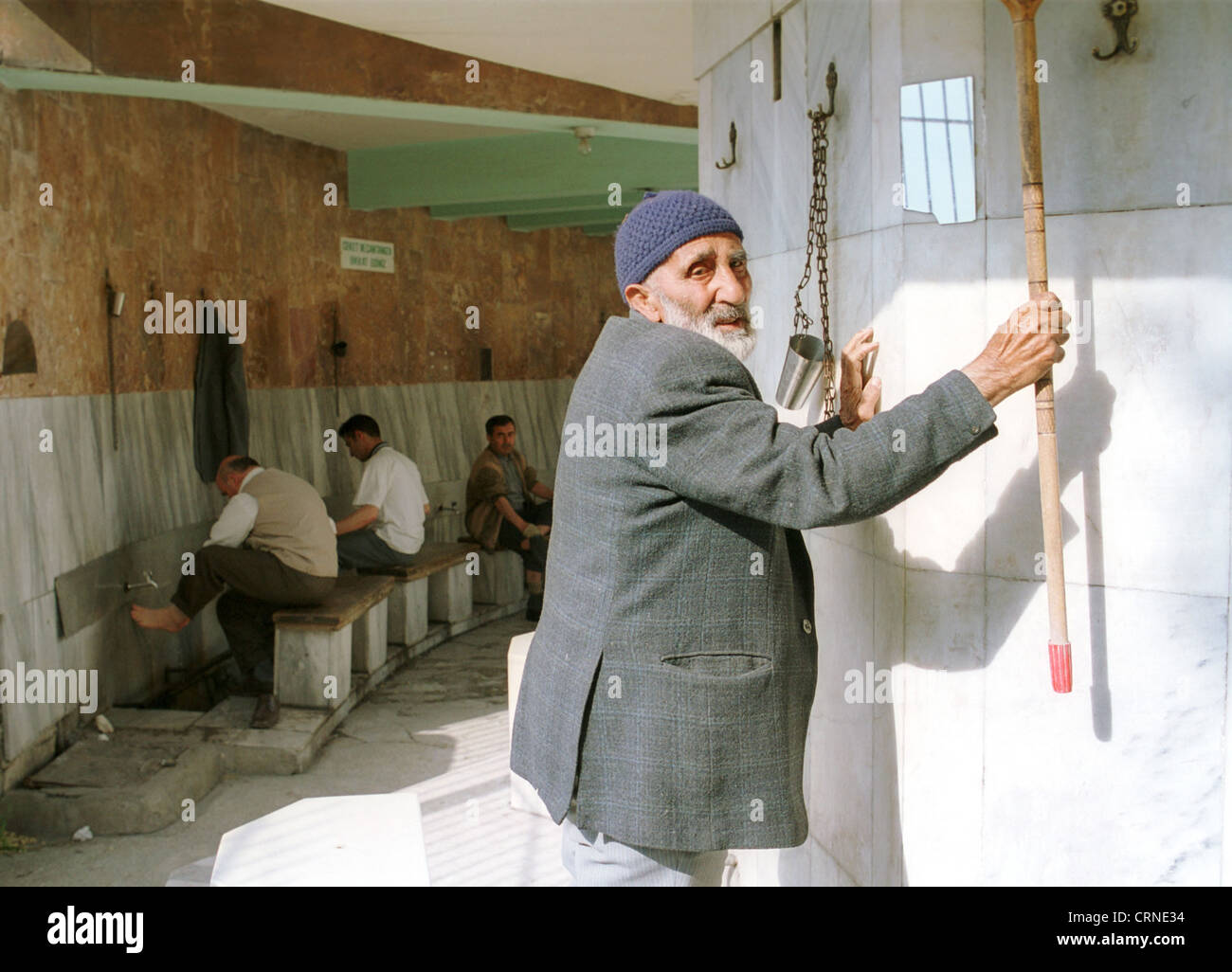 Muslims in ritual ablution before visiting a mosque (Ankara Stock Photo ...