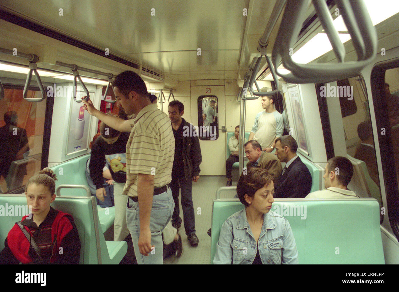 People in a metro in Istanbul Stock Photo - Alamy