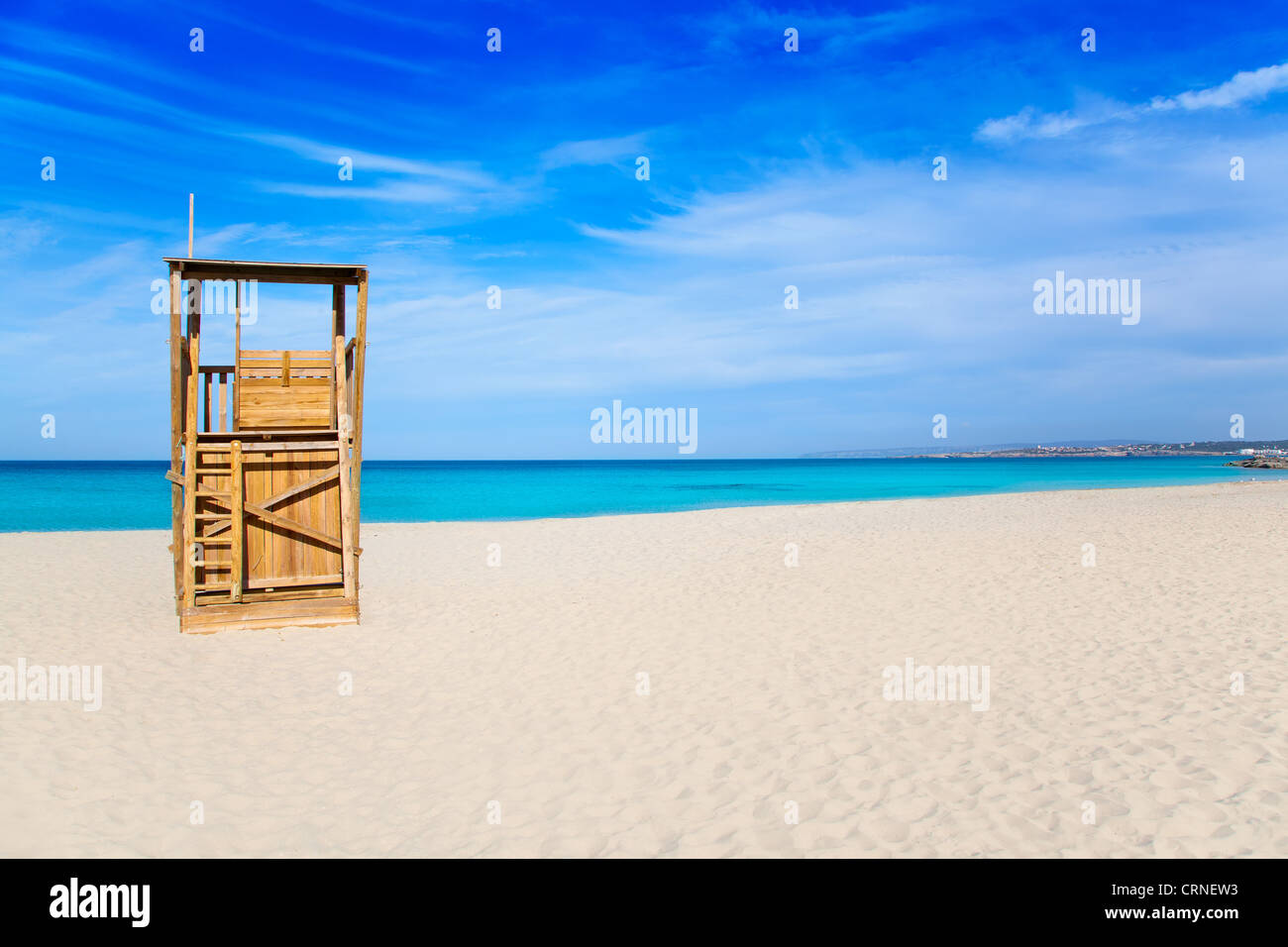 Formentera llevant beach lifeguard house hi-res stock photography and ...