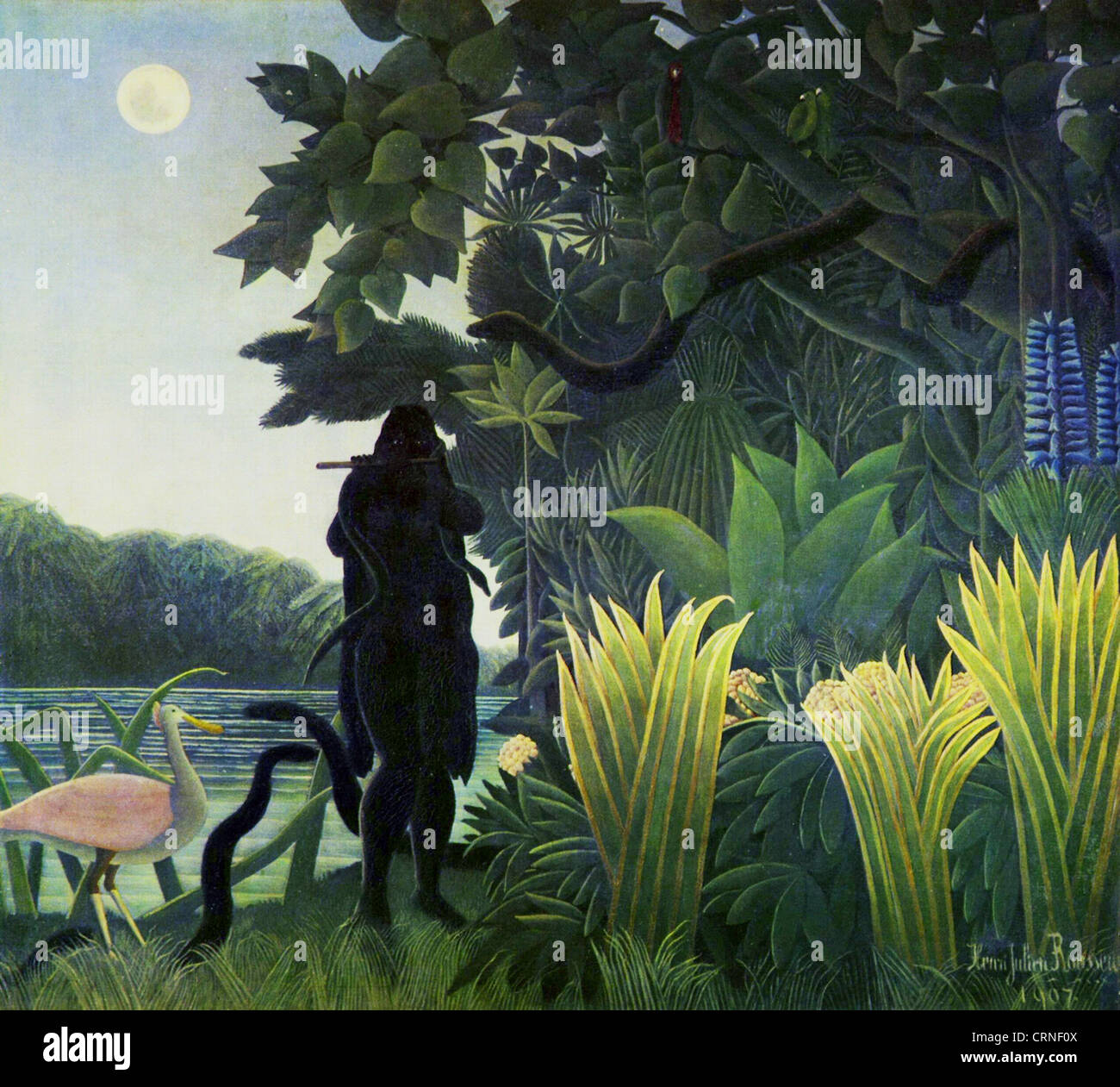 Henri Rousseau - Le Douanier Rousseau Le charmeur de serpent - Serpent ...